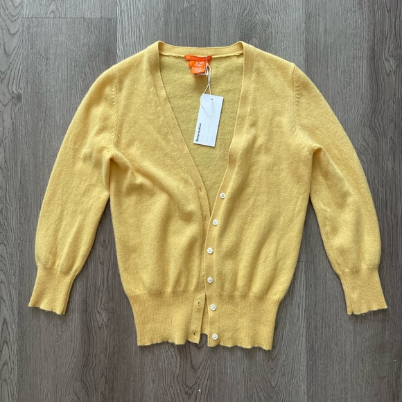 Reformation | Sweaters | Reformation Vintage Yellow Cashmere Cardigan ...